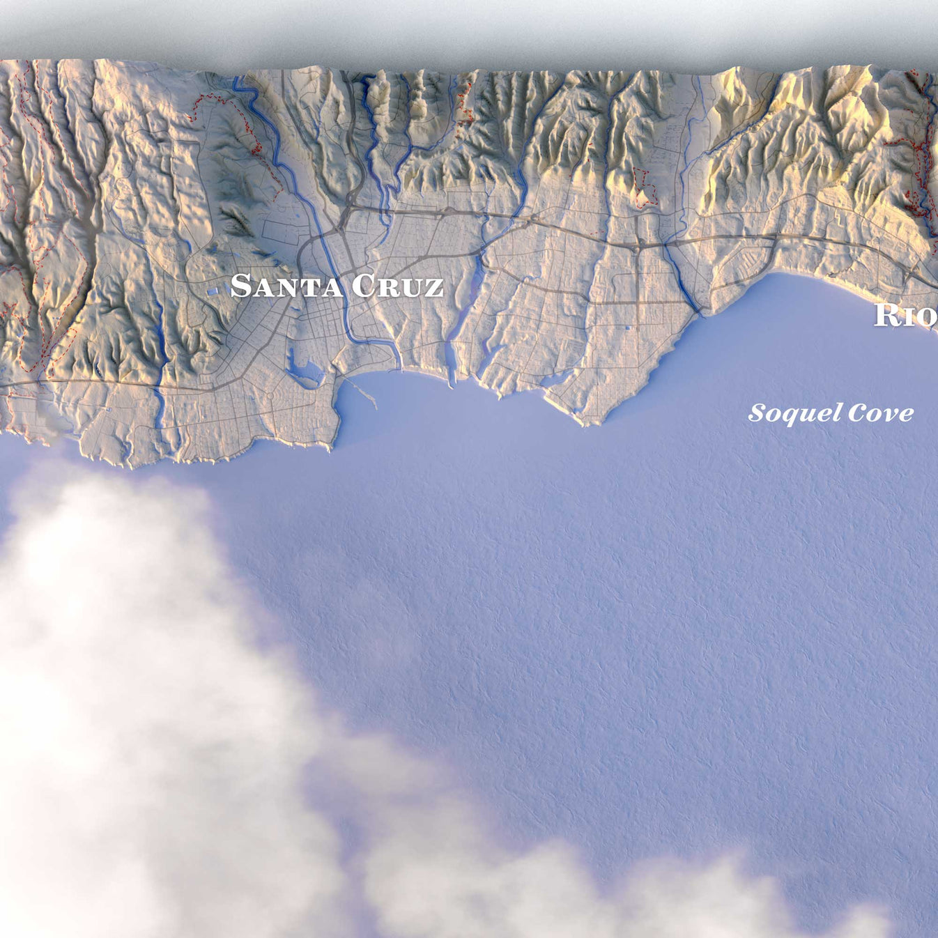 Monterey California Topographic Map Print | Nifty Mapworks