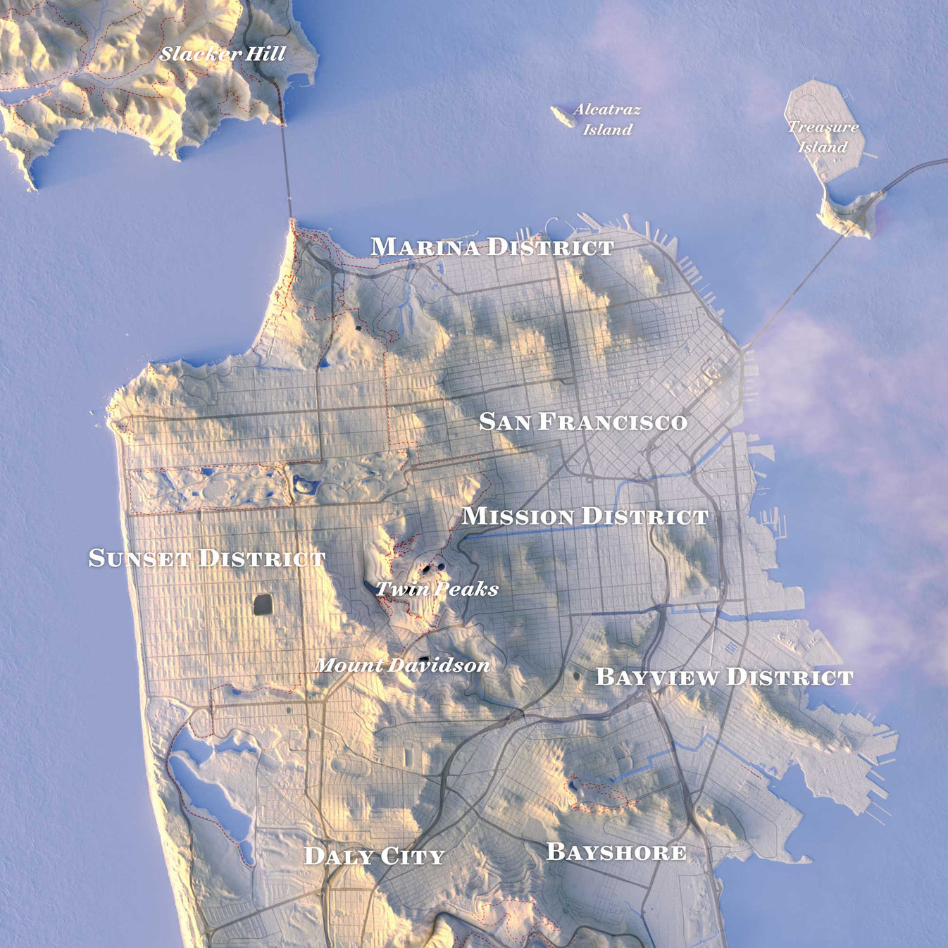 San Francisco Region - Art Map – Nifty Mapworks
