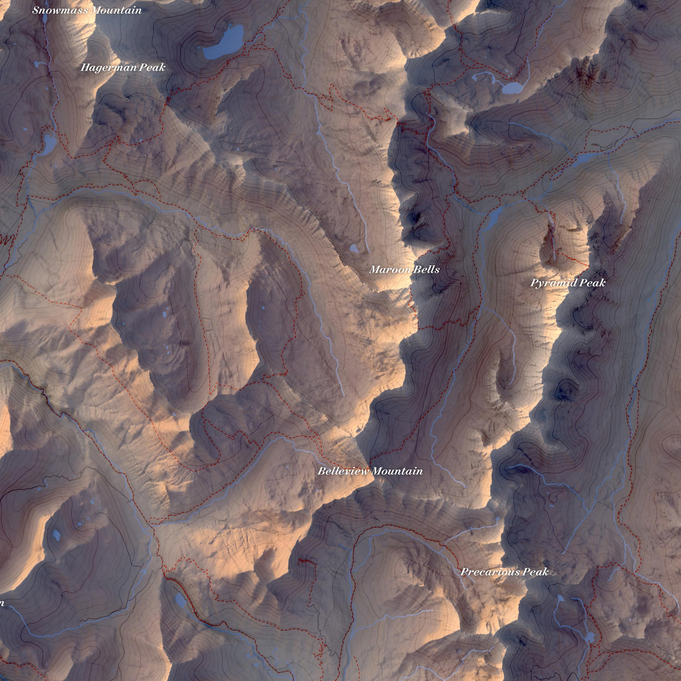 Crested Butte Aspen Topographic Map Print | Nifty Mapworks