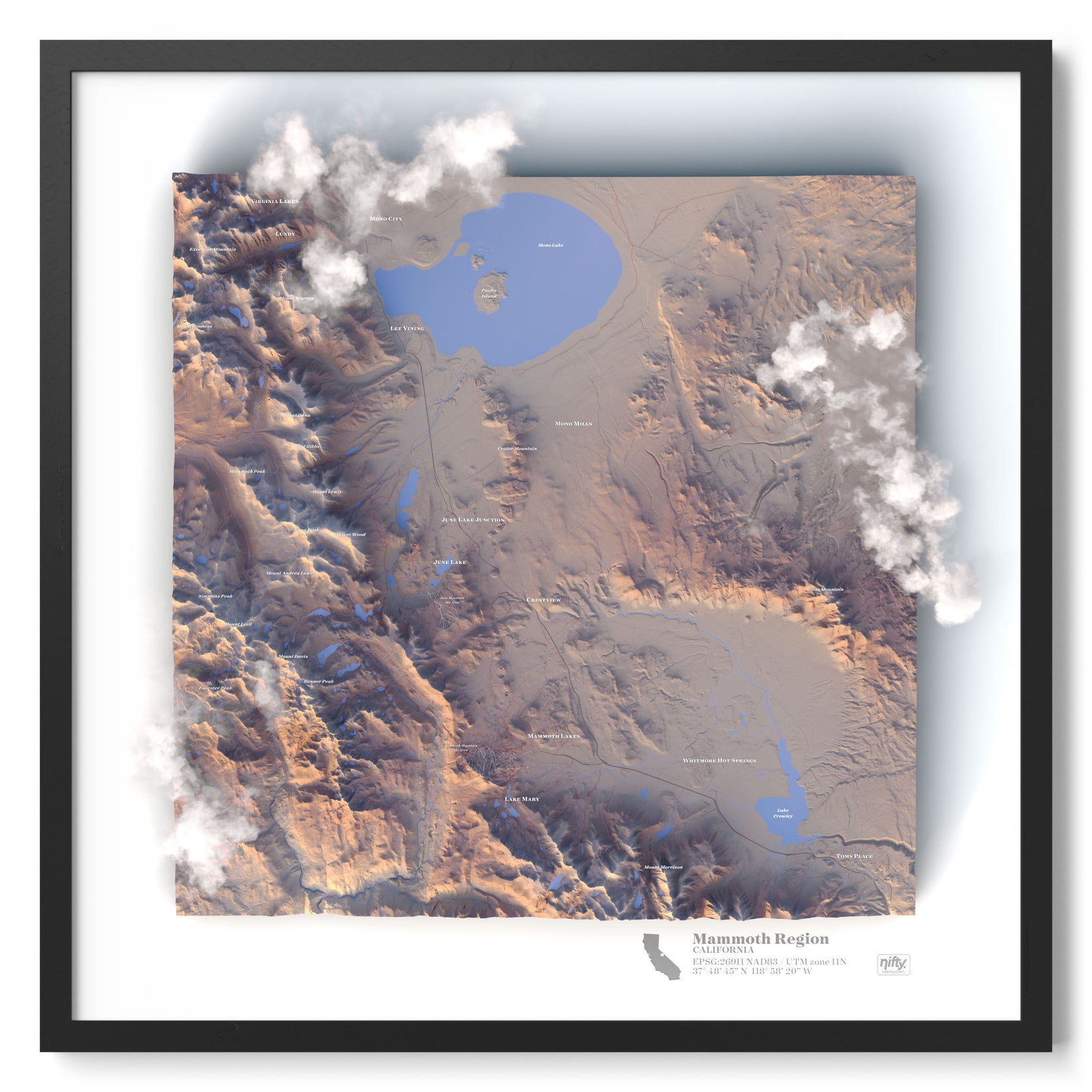 Mammoth Region - Art Map – Nifty Mapworks