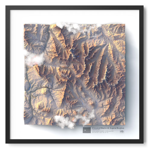 Crested Butte Aspen Topographic Map Print | Nifty Mapworks