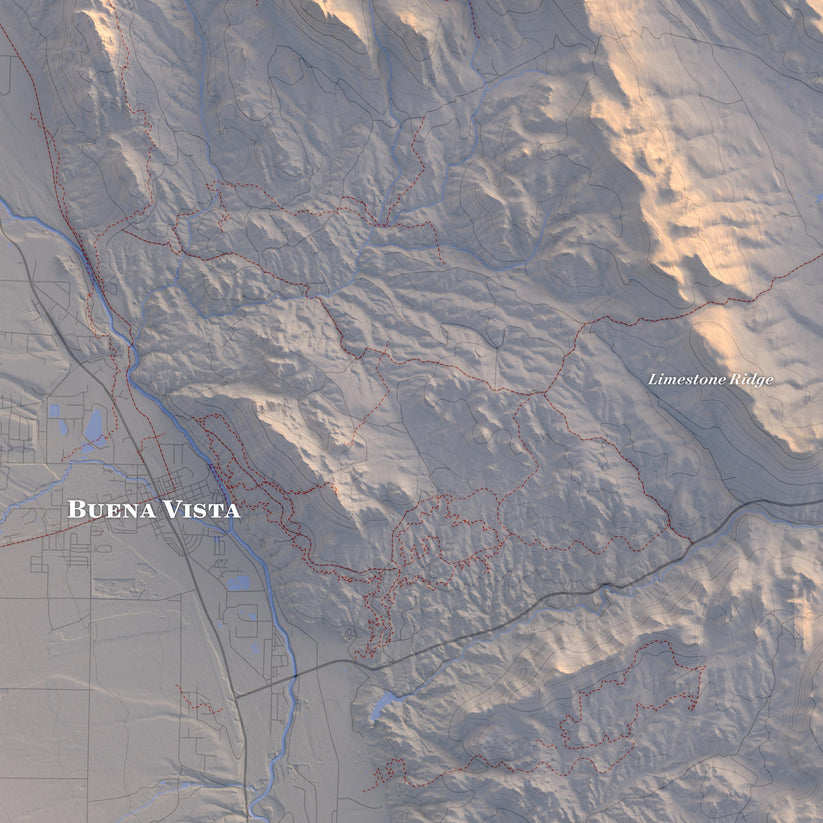 Salida Region - Art Map – Nifty Mapworks